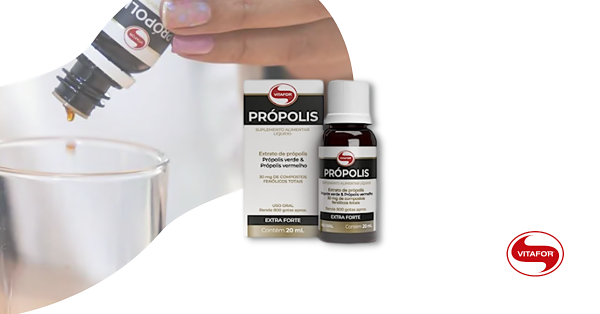 Própolis Líquido Vitafor - Em Gotas 20ml | A Herborista